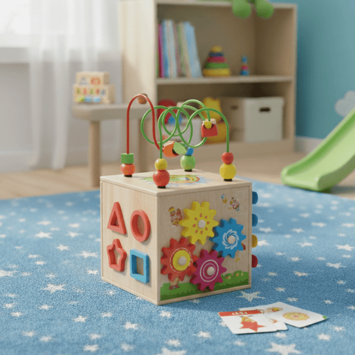 Lasten Interaktiivinen Montessori-kuutio 8-in-1 Oppimislelu – Belleza ...